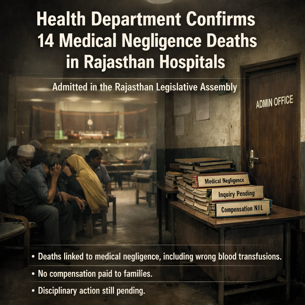 Rajasthan Assembly Reply Reveals 14 Negligence Deaths