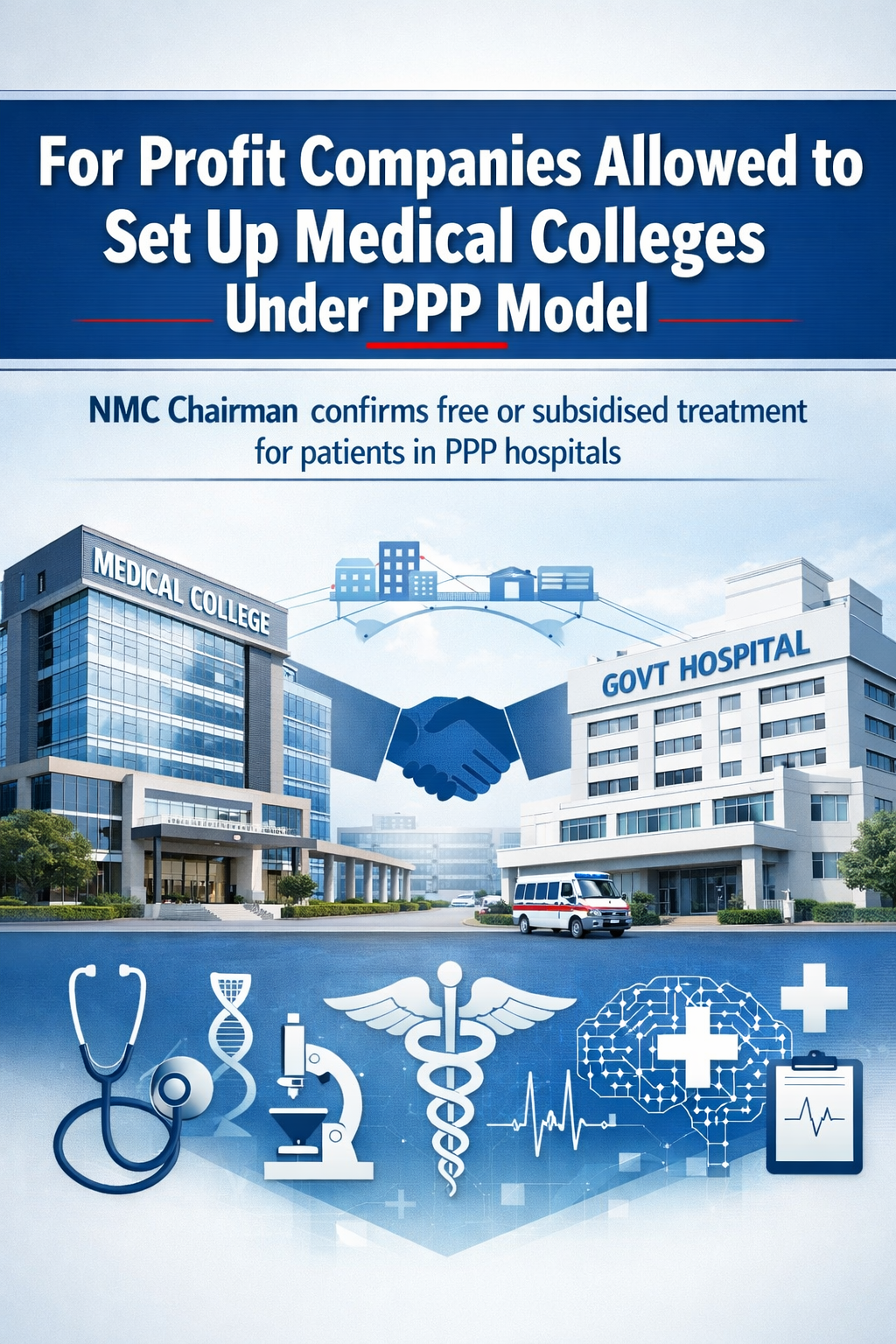 NMC Allows For-Profit Companies to Setup Medical Colleges Under PPP